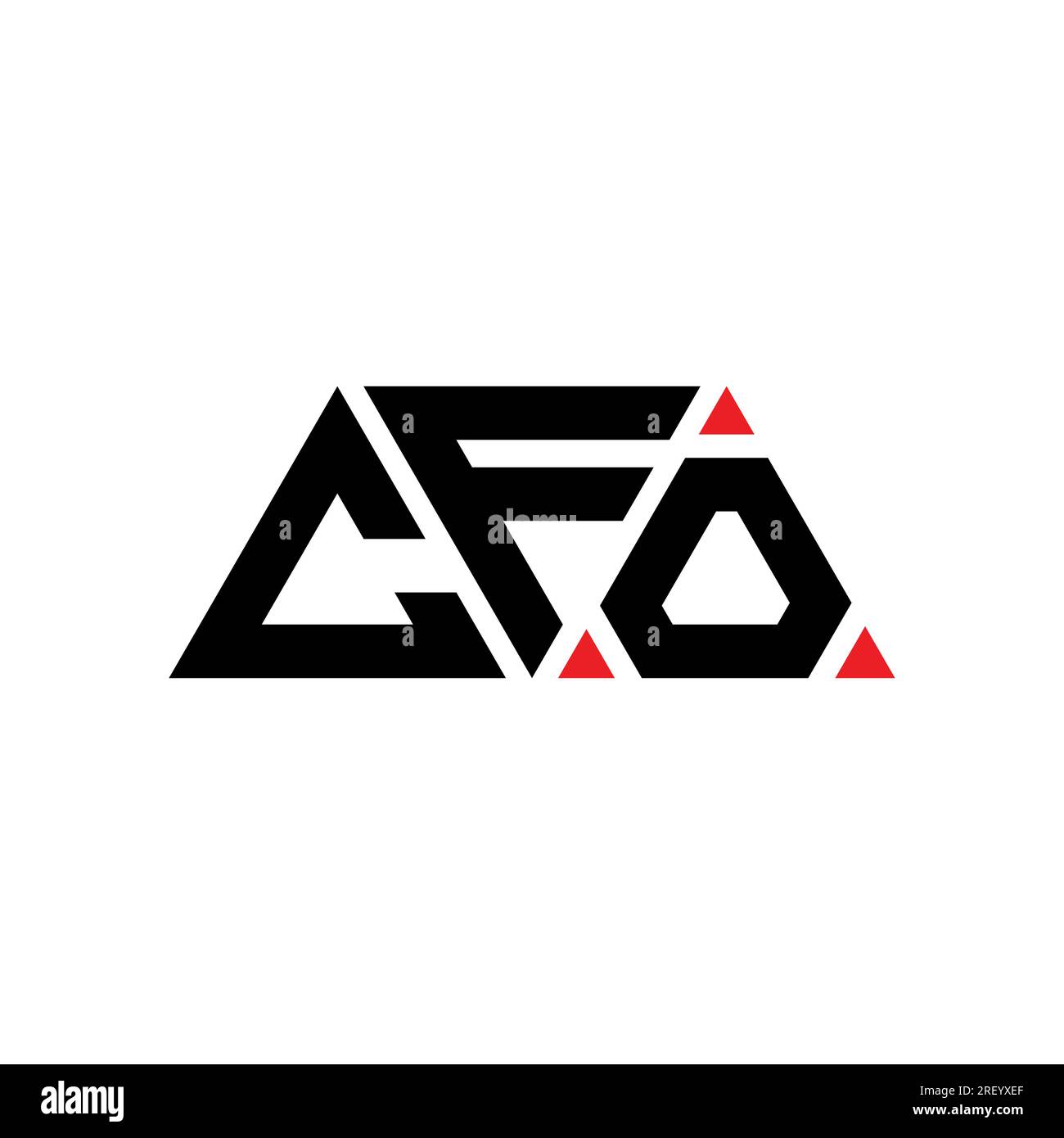 Cfo Triangle Letter Logo Design With Triangle Shape Cfo Triangle Logo Design Monogram Cfo