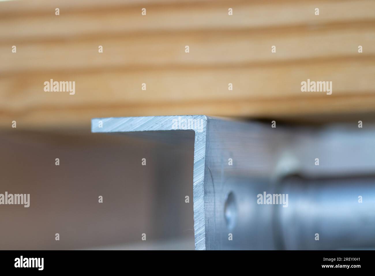 Close up of steel beam supports front view . High quality photo Stock ...