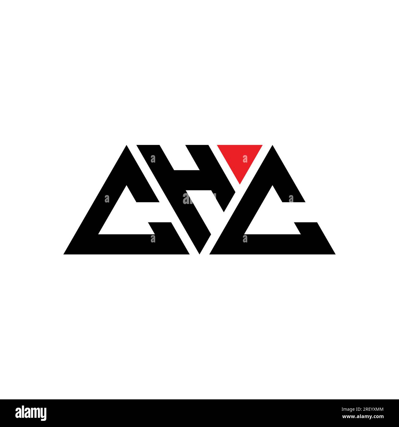 CHC triangle letter logo design with triangle shape. CHC triangle logo design monogram. CHC ...