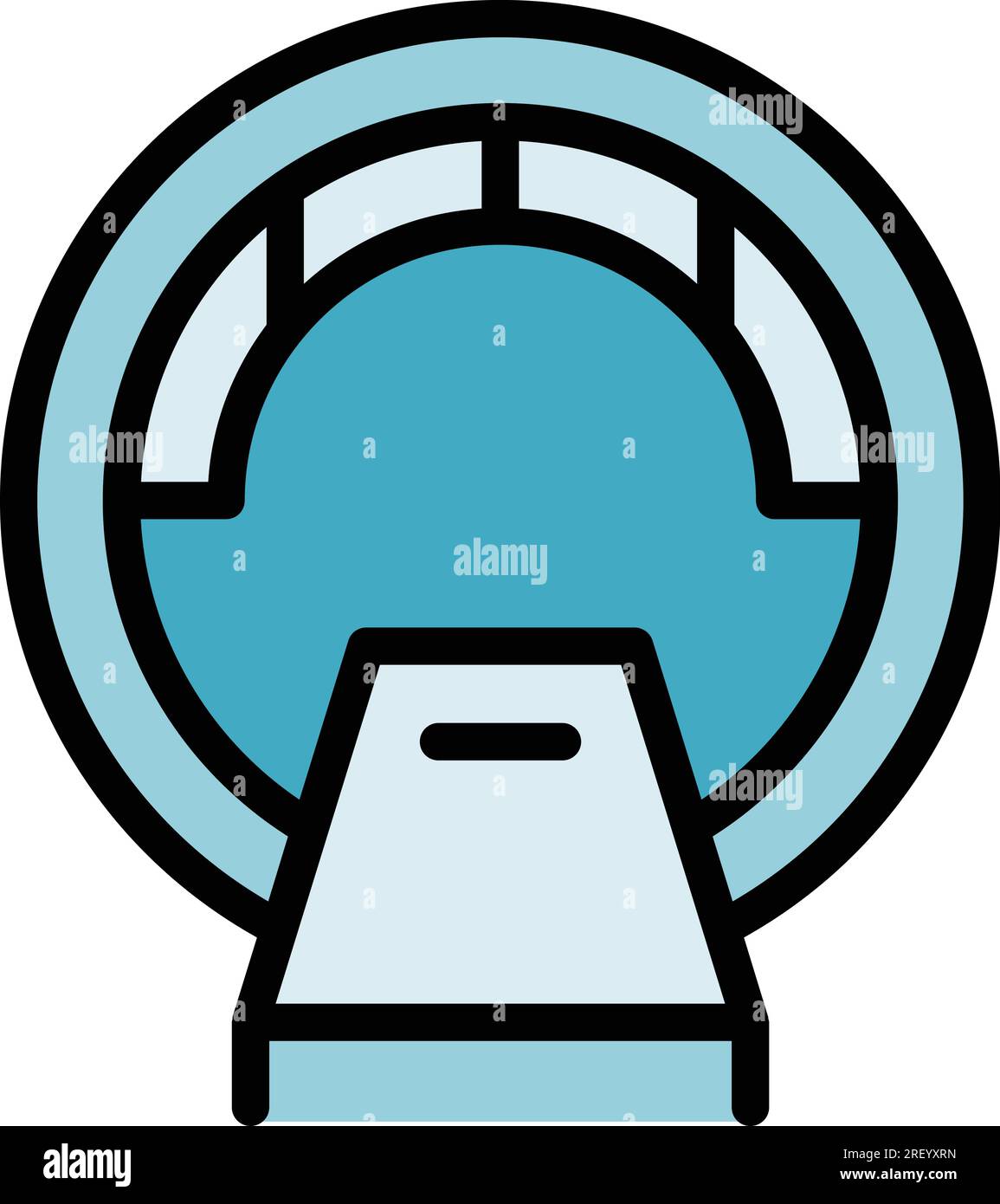 Clinic mri equipment icon outline vector. Medical machine. Health chest ...