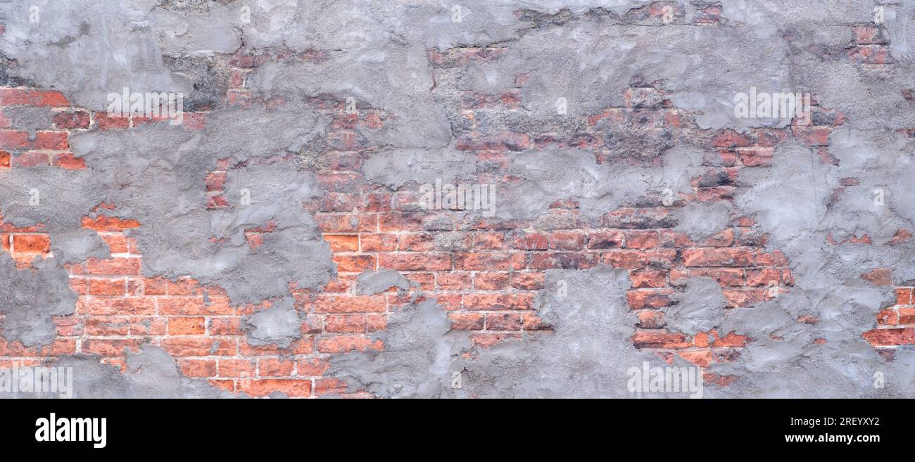 Abstract red brick wall texture for pattern background. wide panorama ...