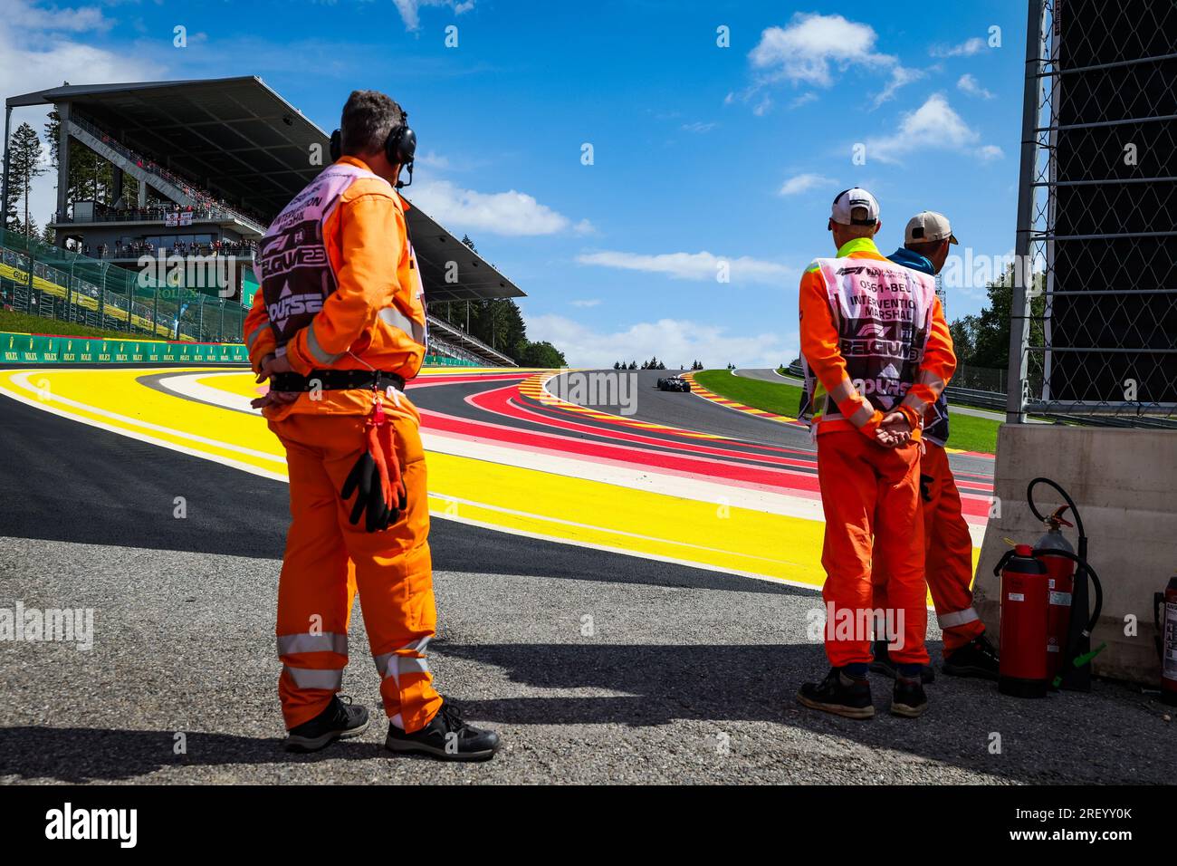 Marshalls watching the cars during the 2023 Formula 1 MSC Cruises ...