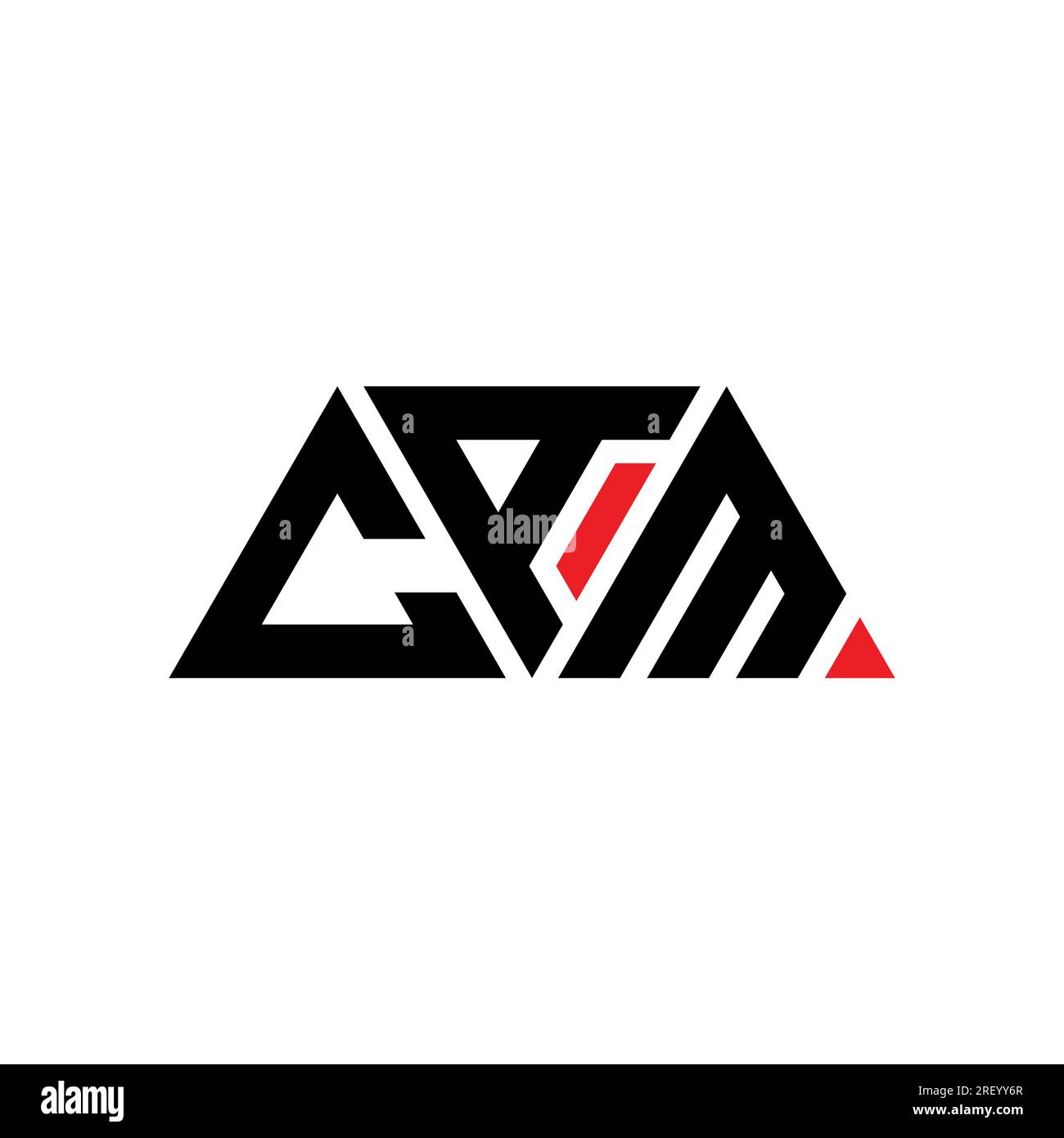 CAM triangle letter logo design with triangle shape. CAM triangle logo ...