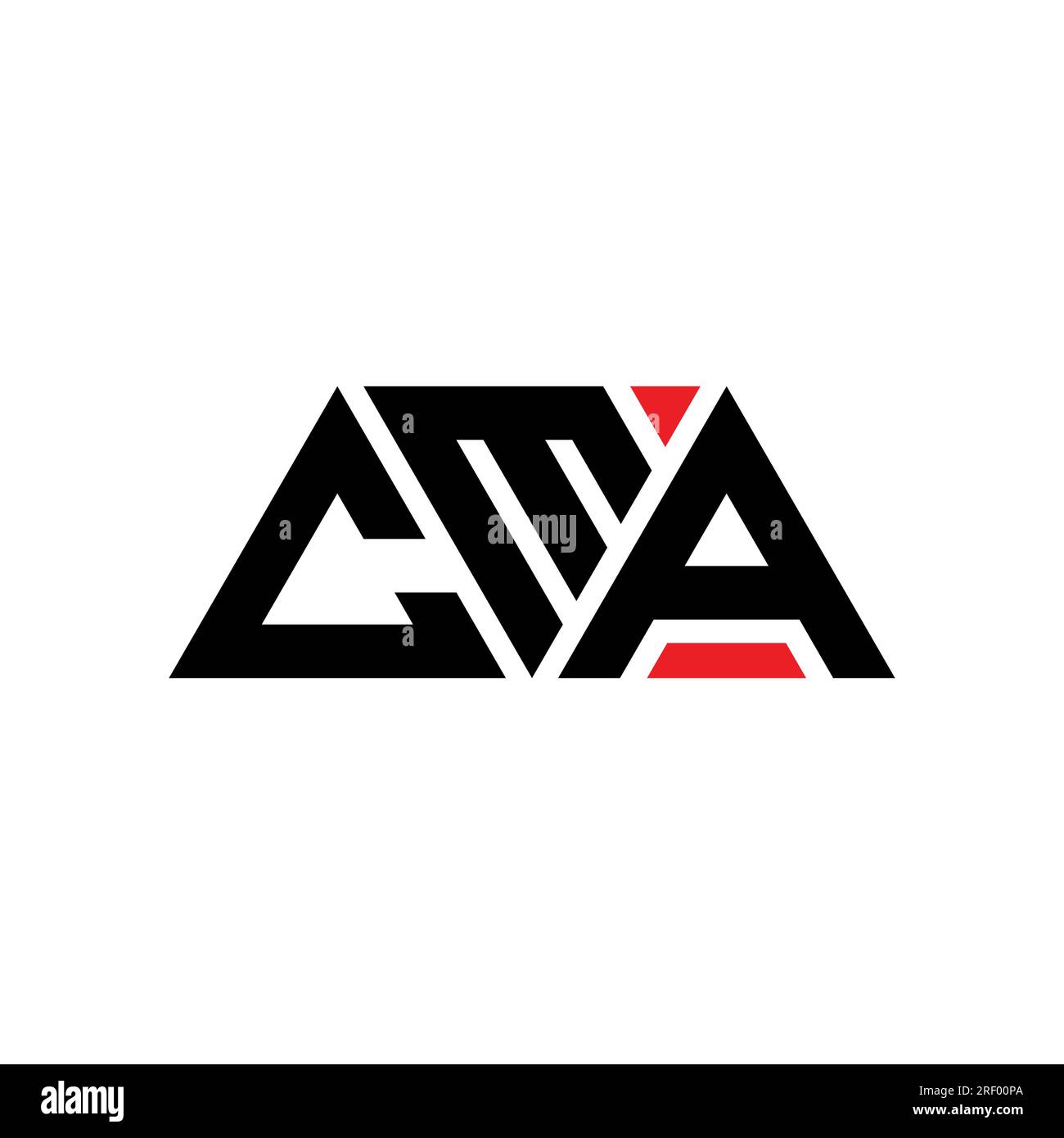CMA triangle letter logo design with triangle shape. CMA triangle logo ...