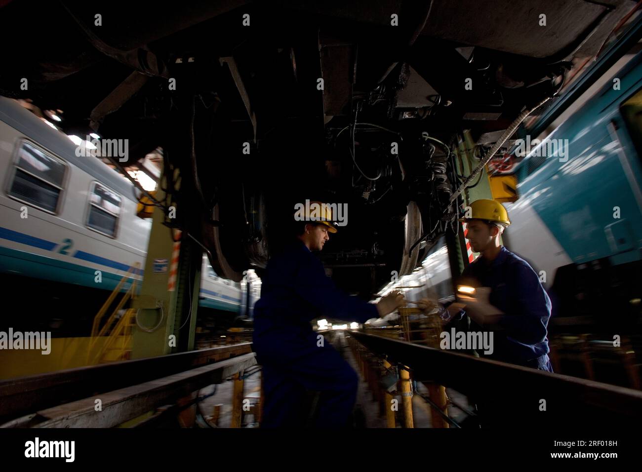 Trenitalia's heavy engineering depot in Turin where rollingstock are ...