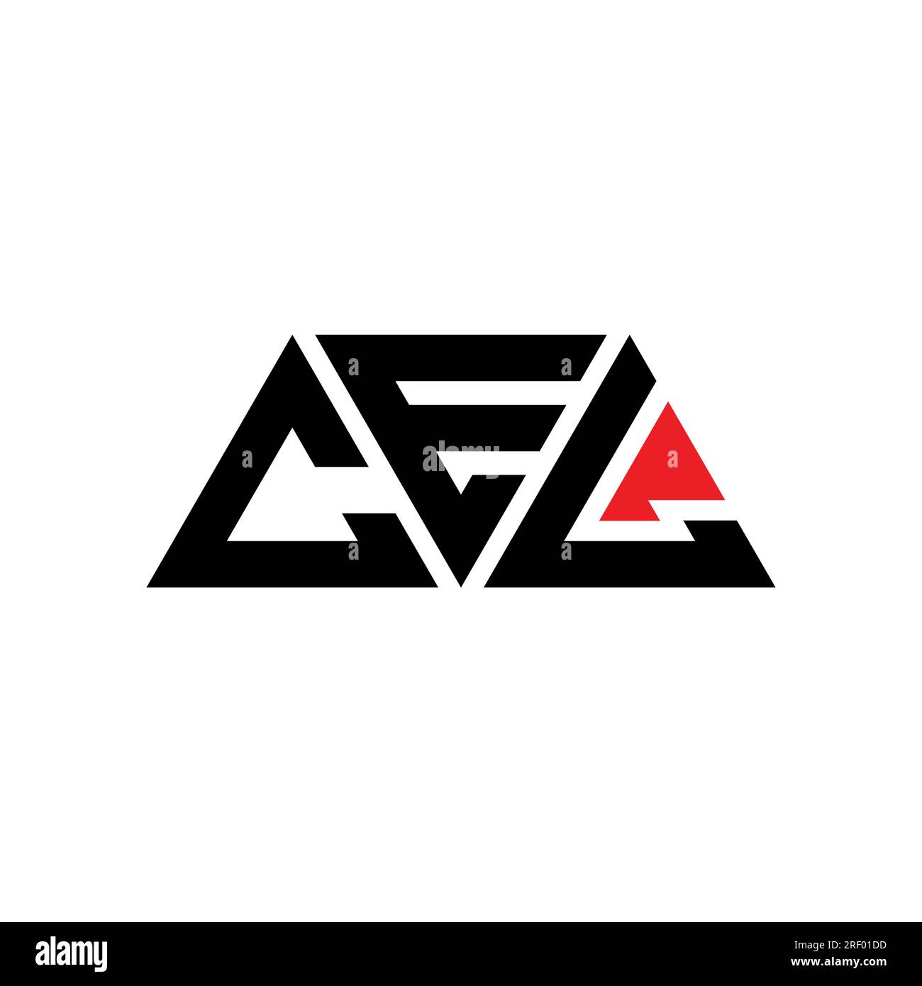 CEL triangle letter logo design with triangle shape. CEL triangle logo ...