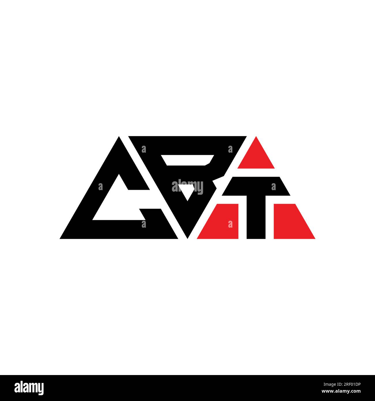CBT triangle letter logo design with triangle shape. CBT triangle logo ...