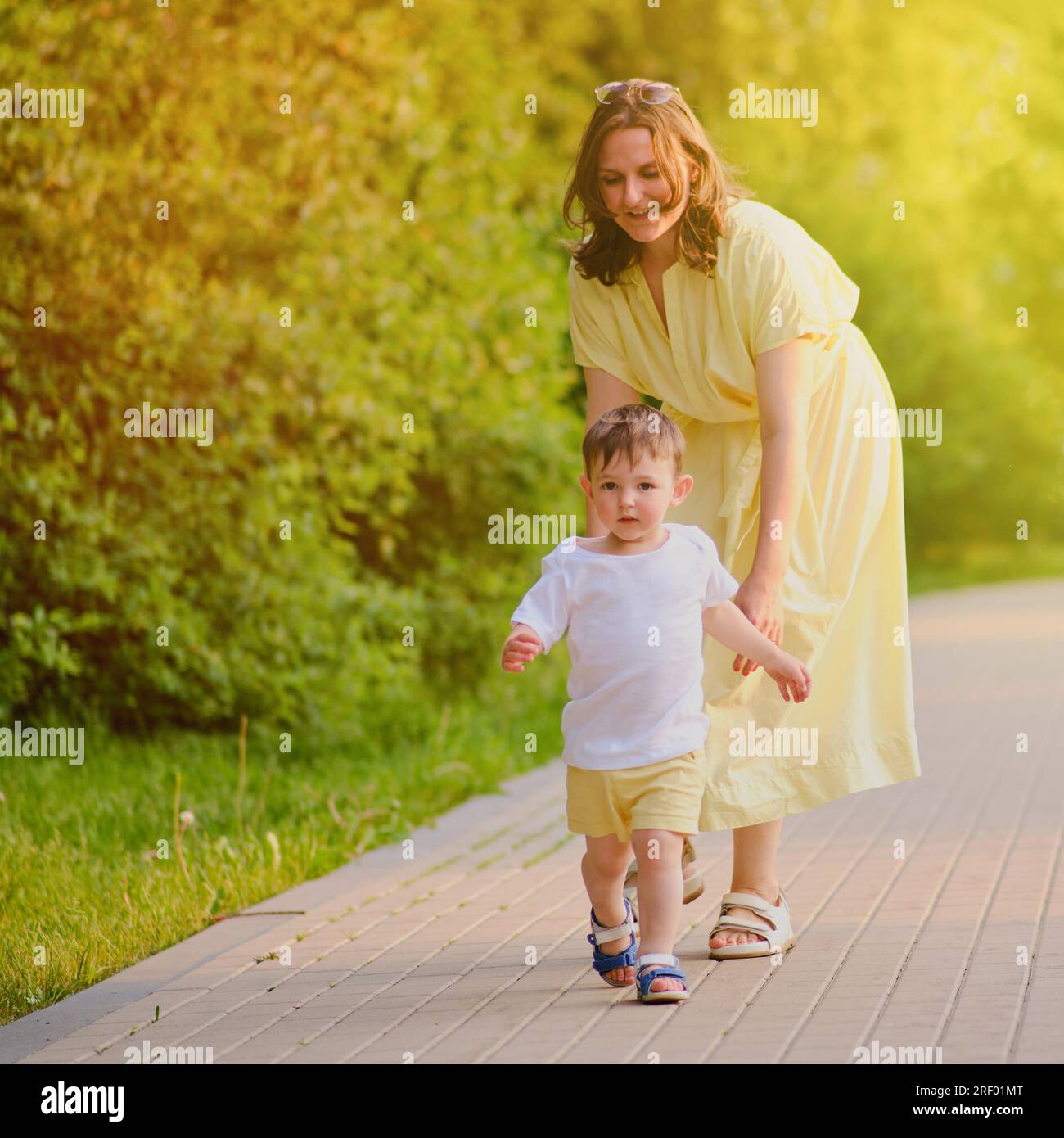 Child running away from parent hi-res stock photography and images - Alamy