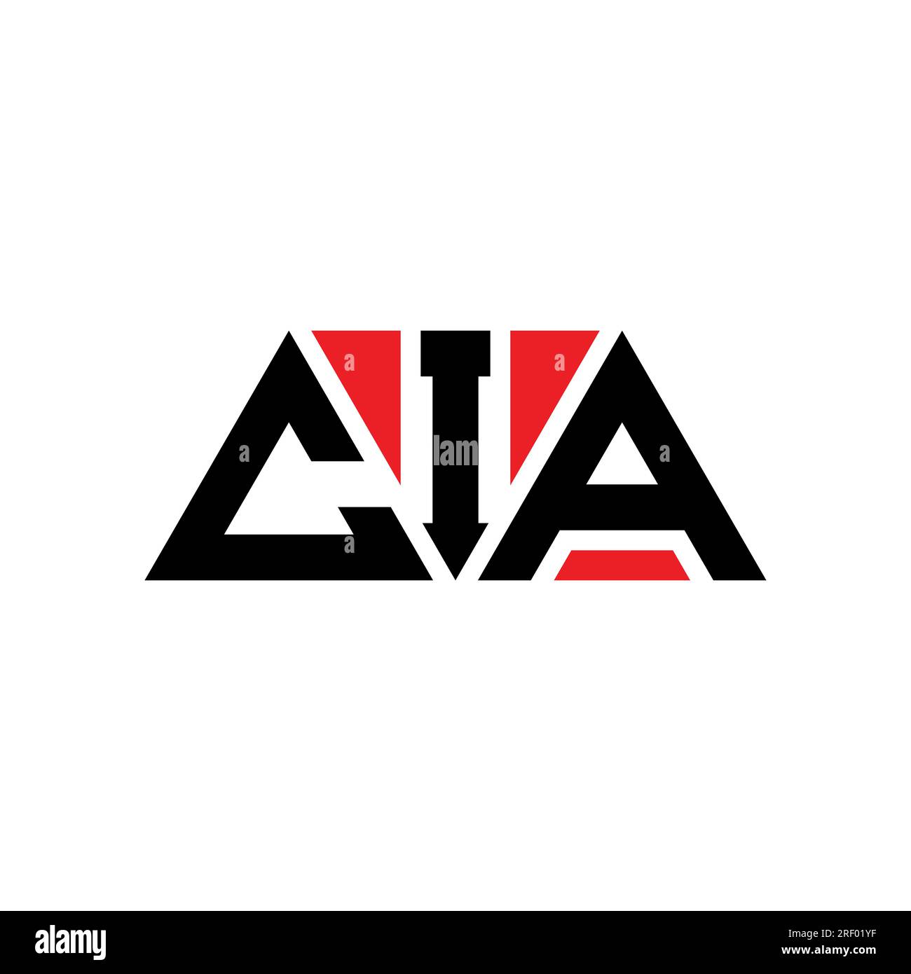 CIA triangle letter logo design with triangle shape. CIA triangle logo ...
