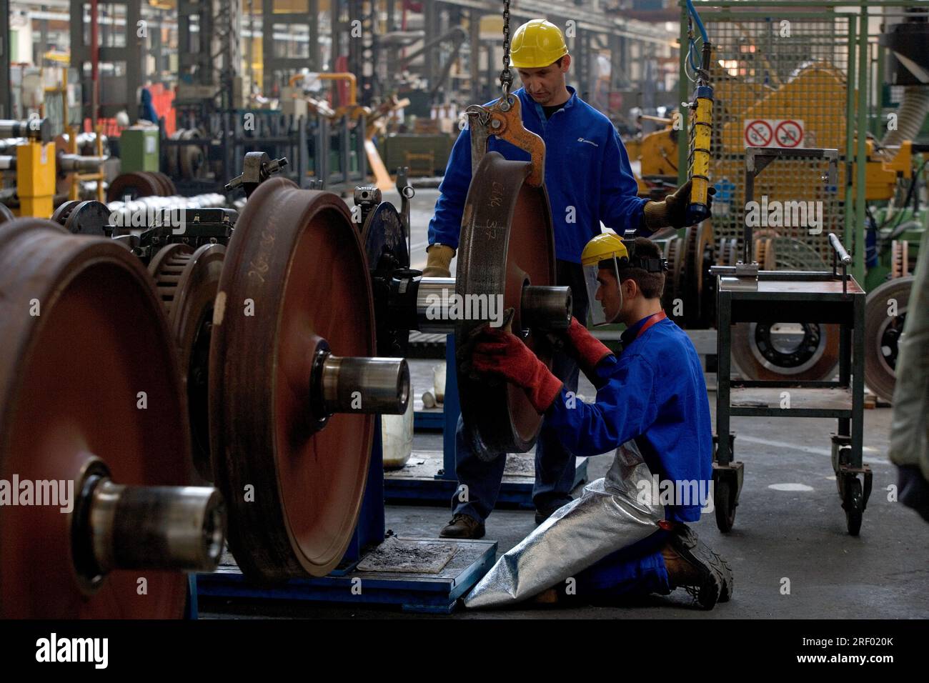 Trenitalia's heavy engineering depot in Turin where rollingstock are ...