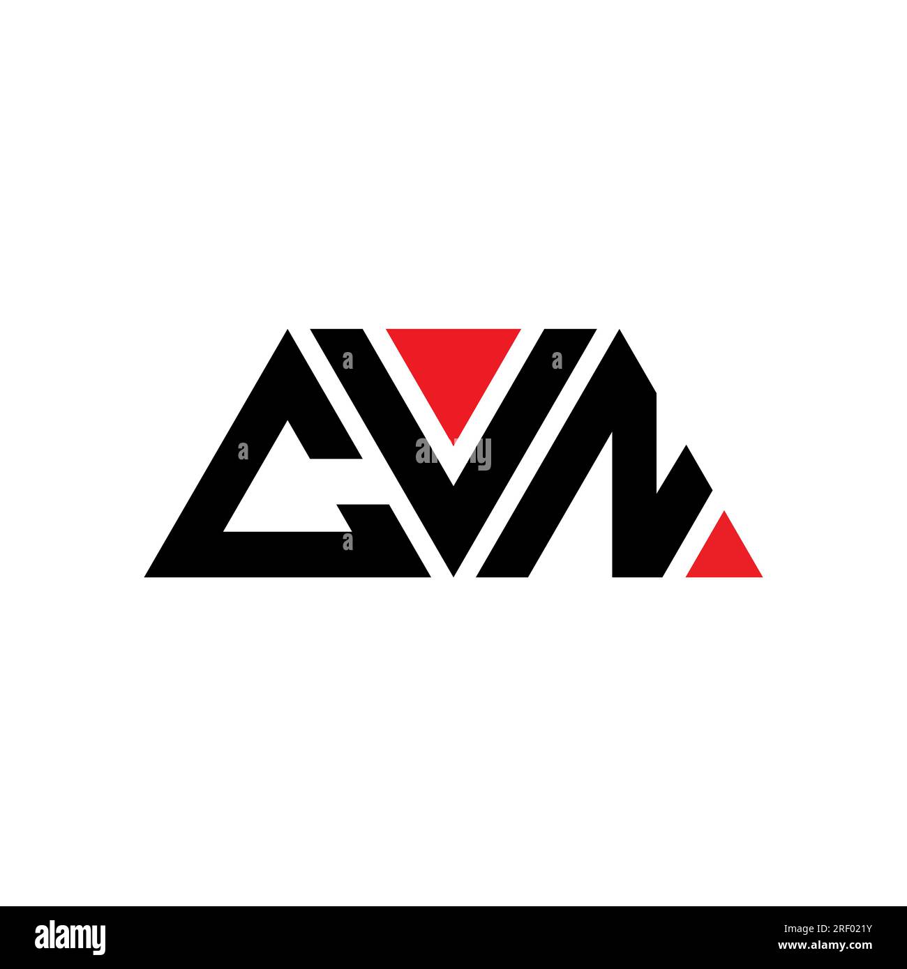 CVN triangle letter logo design with triangle shape. CVN triangle logo ...