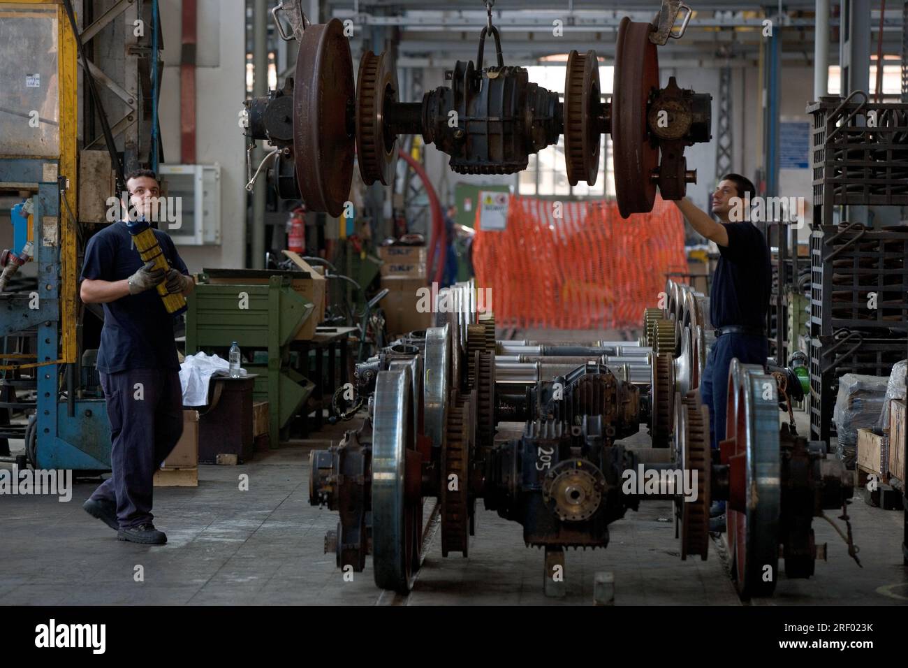 Trenitalia's heavy engineering depot in Turin where rollingstock are ...