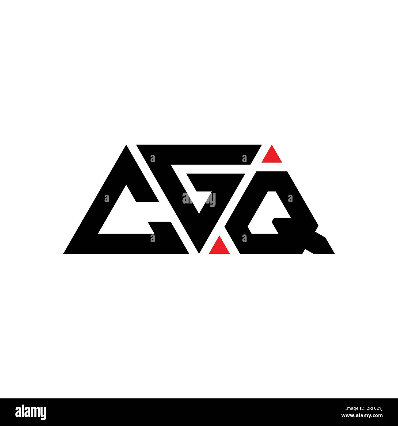 CGQ triangle letter logo design with triangle shape. CGQ triangle logo ...