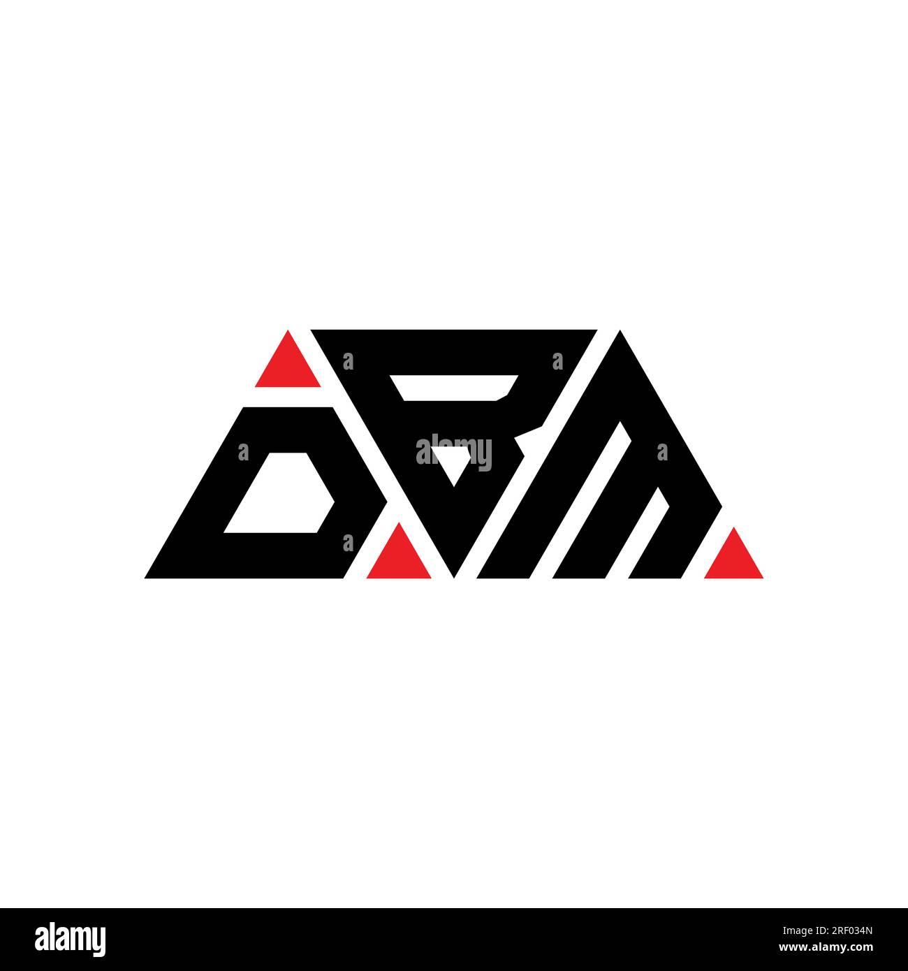 DBM triangle letter logo design with triangle shape. DBM triangle logo ...