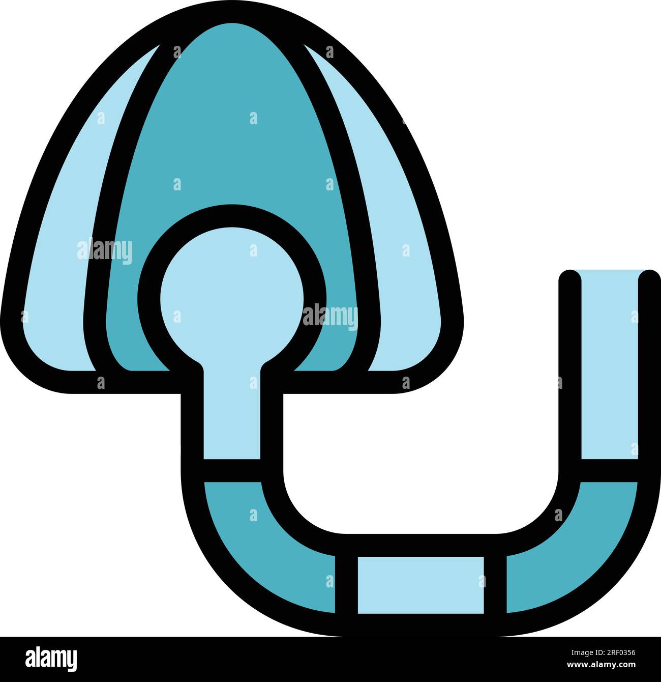 Home equipment mask icon outline vector. Medical oxygen. Concentrator ...