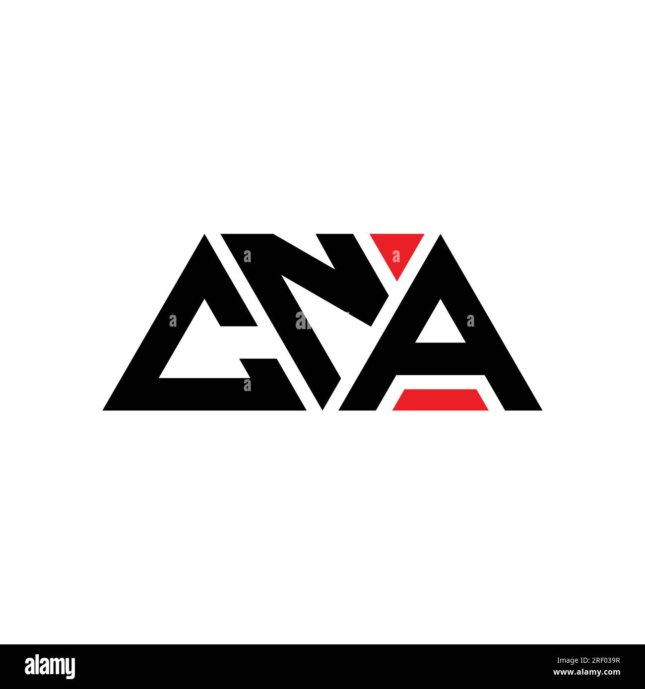 CNA triangle letter logo design with triangle shape. CNA triangle logo ...