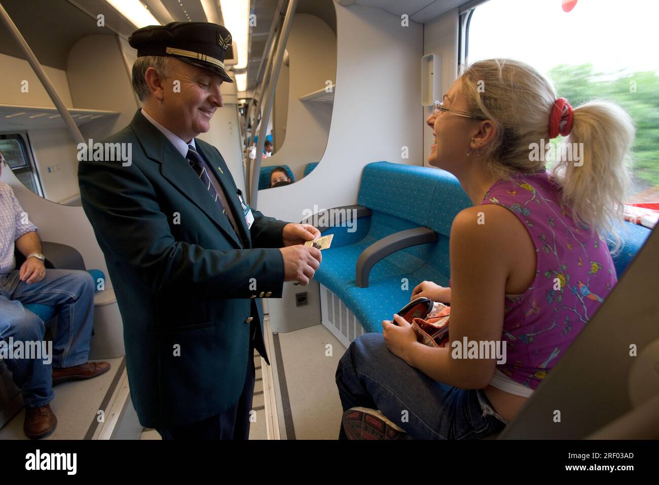 Ticket collector train hi-res stock photography and images - Alamy