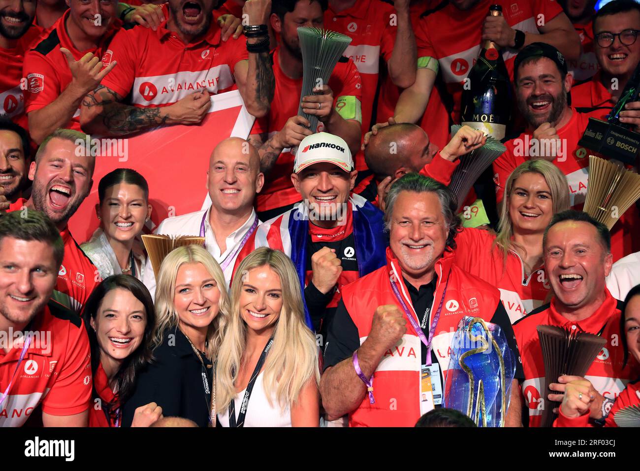 Avalanche Andretti Formula E’s Jake Dennis and his team celebrate being ...