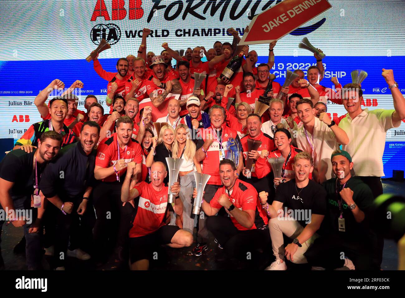 Avalanche Andretti Formula E’s Jake Dennis and his team celebrate being ...
