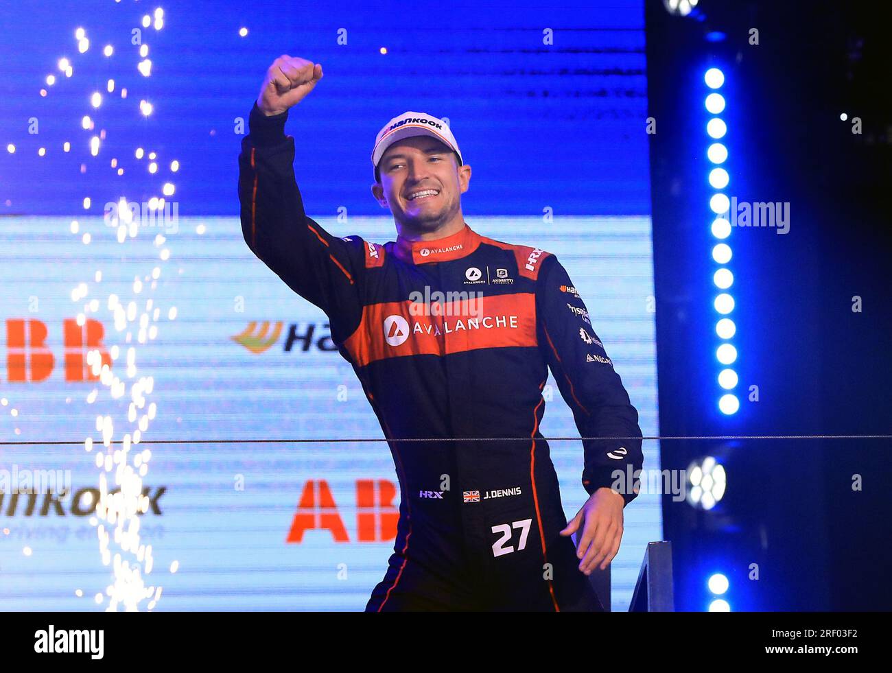 Avalanche Andretti Formula E’s Jake Dennis celebrates his third place ...