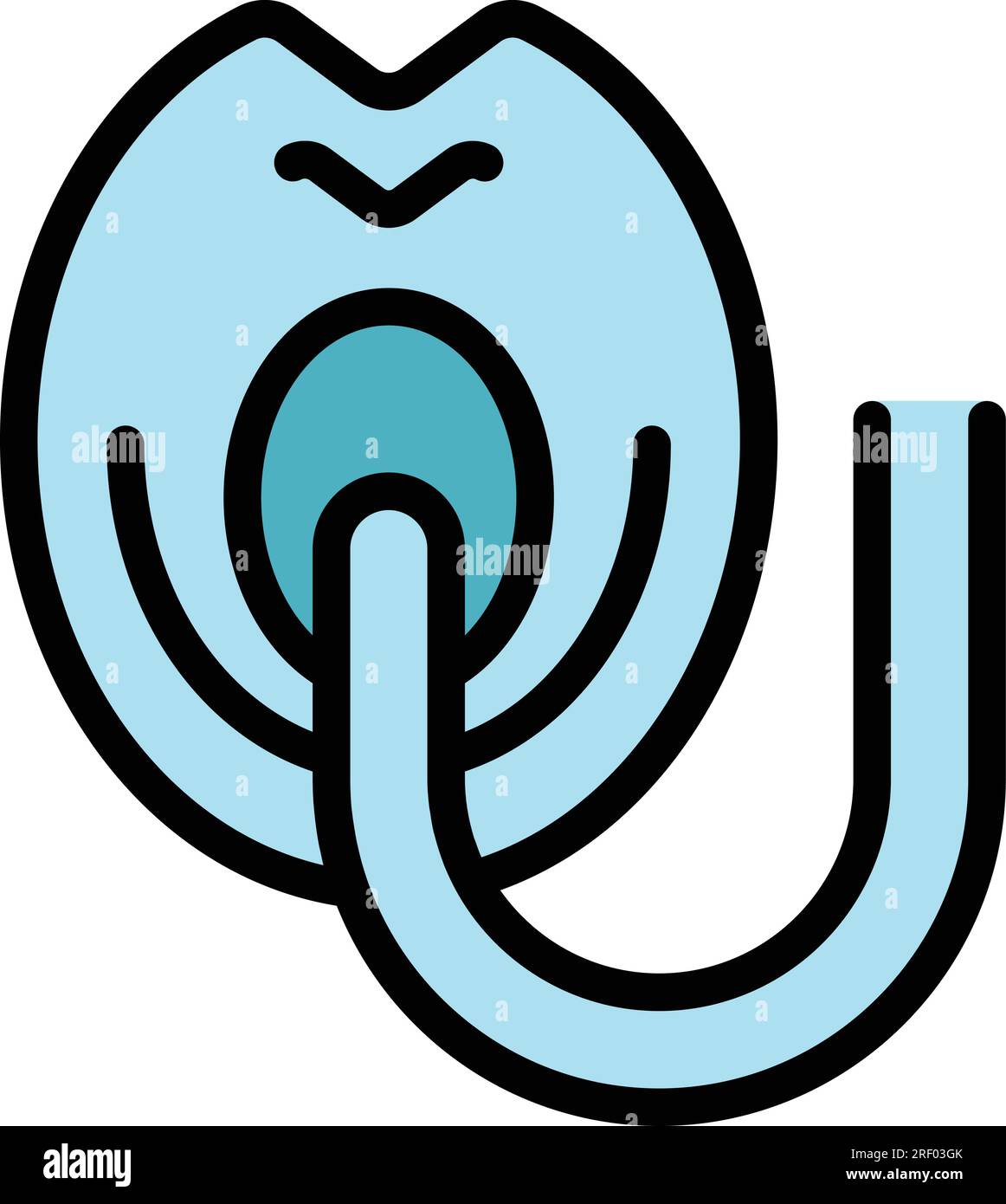 Oxygen mask icon outline vector. Medical concentrator. Home equipment color flat Stock Vector ...