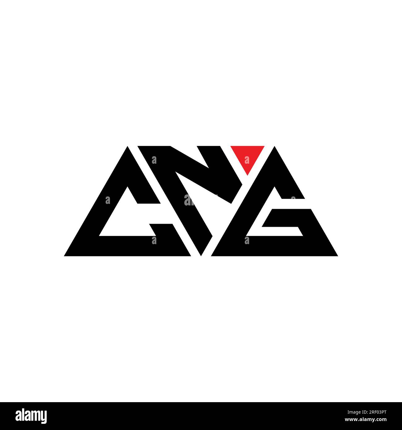 CNG triangle letter logo design with triangle shape. CNG triangle logo ...