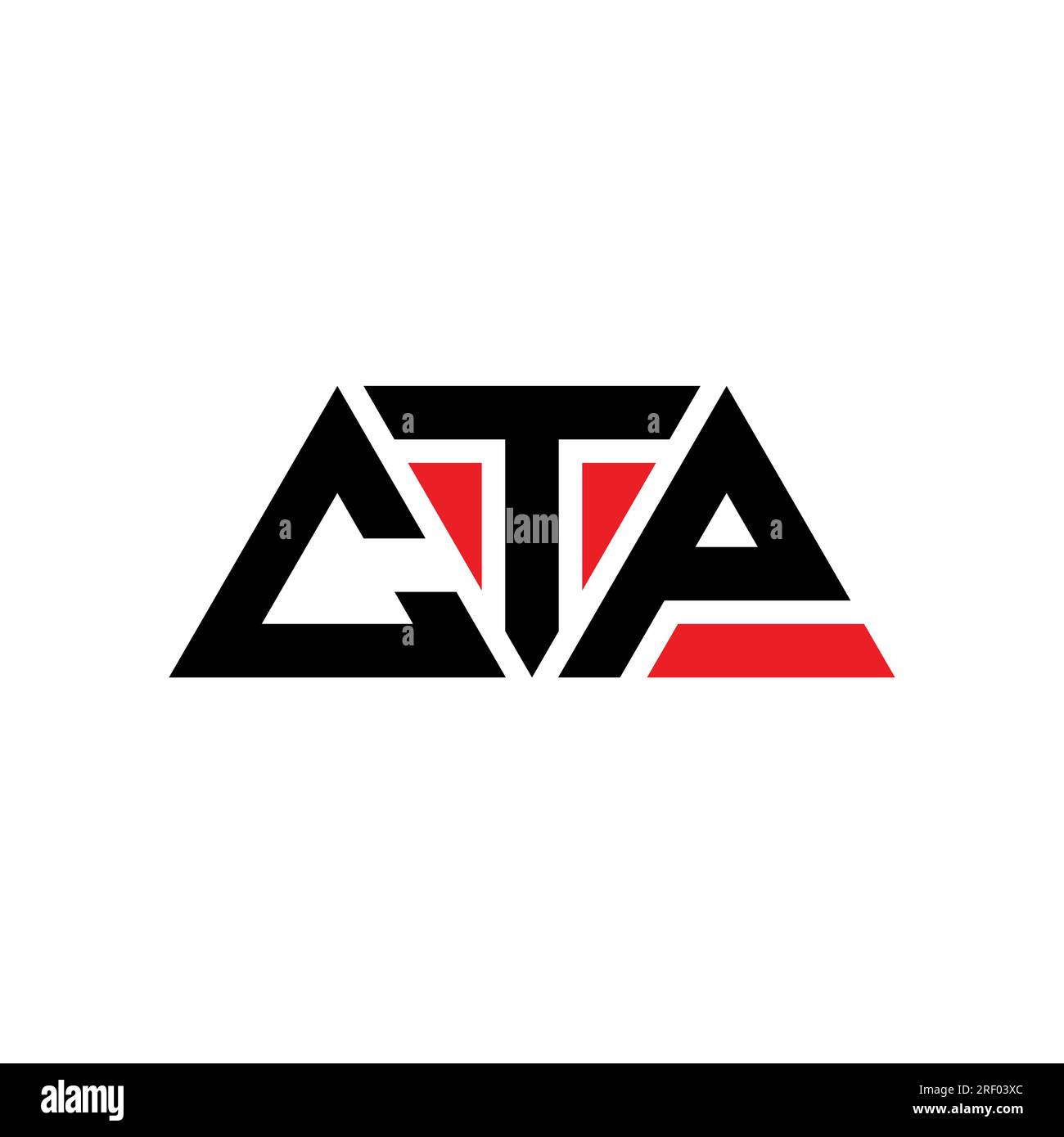 Ctp Triangle Letter Logo Design With Triangle Shape Ctp Triangle Logo