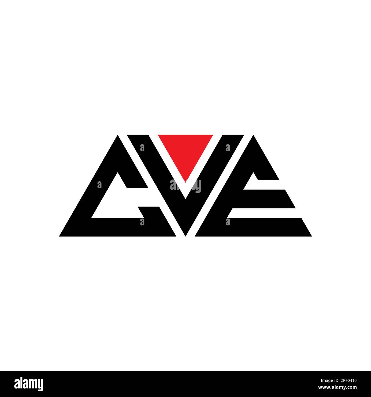 CVE triangle letter logo design with triangle shape. CVE triangle logo ...