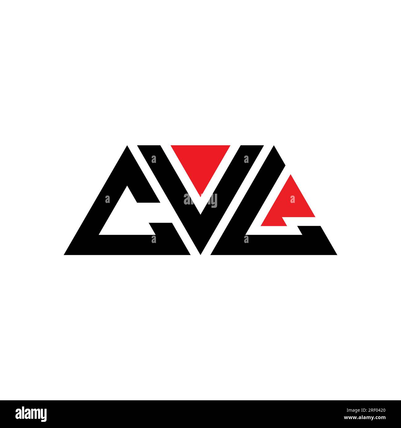 CVL triangle letter logo design with triangle shape. CVL triangle logo design monogram. CVL ...