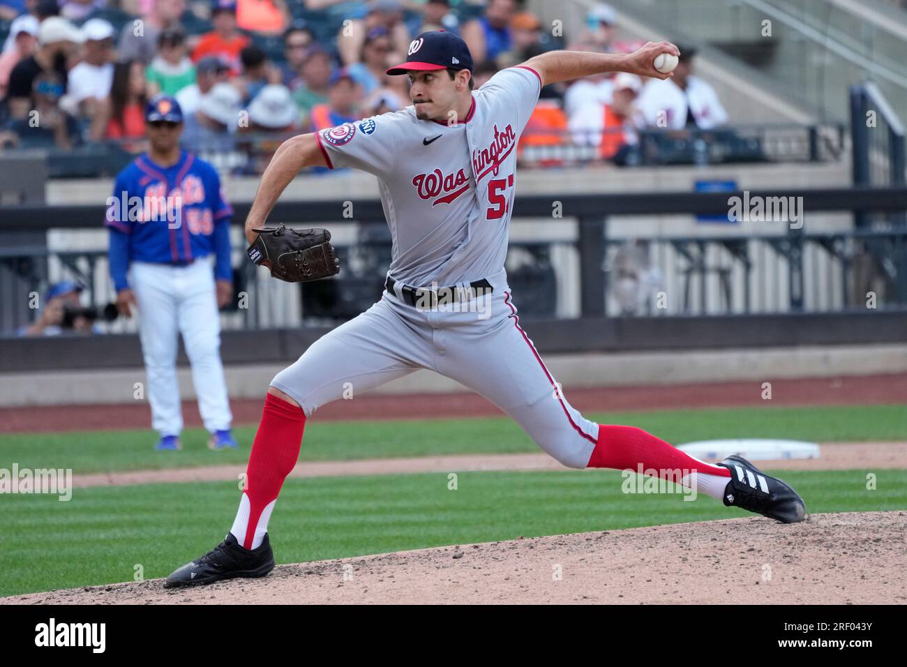 Washington Nationals pitcher Andres Machado delivers against the New ...