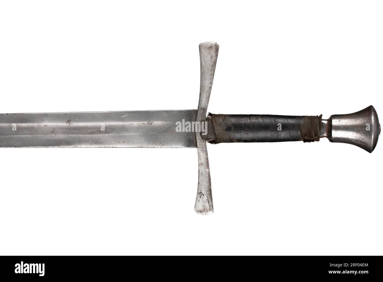 Medieval sword isolated on white background Stock Photo - Alamy