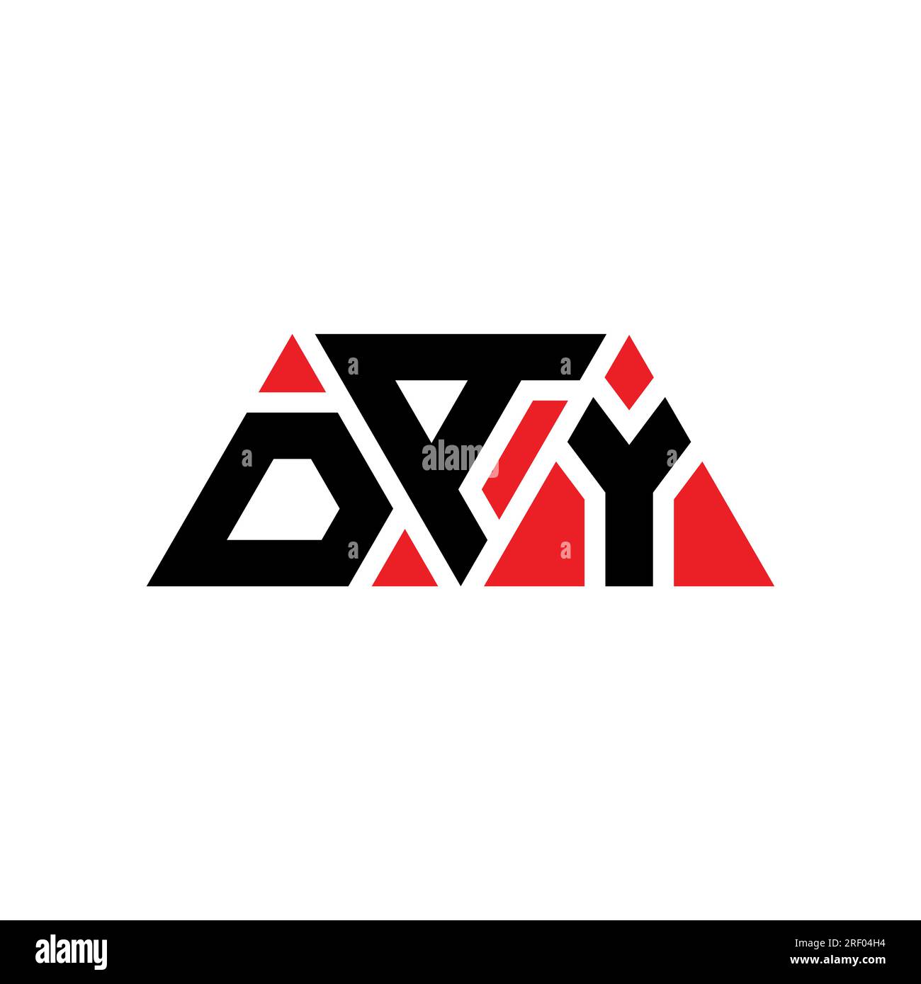 DAY triangle letter logo design with triangle shape. DAY triangle logo ...