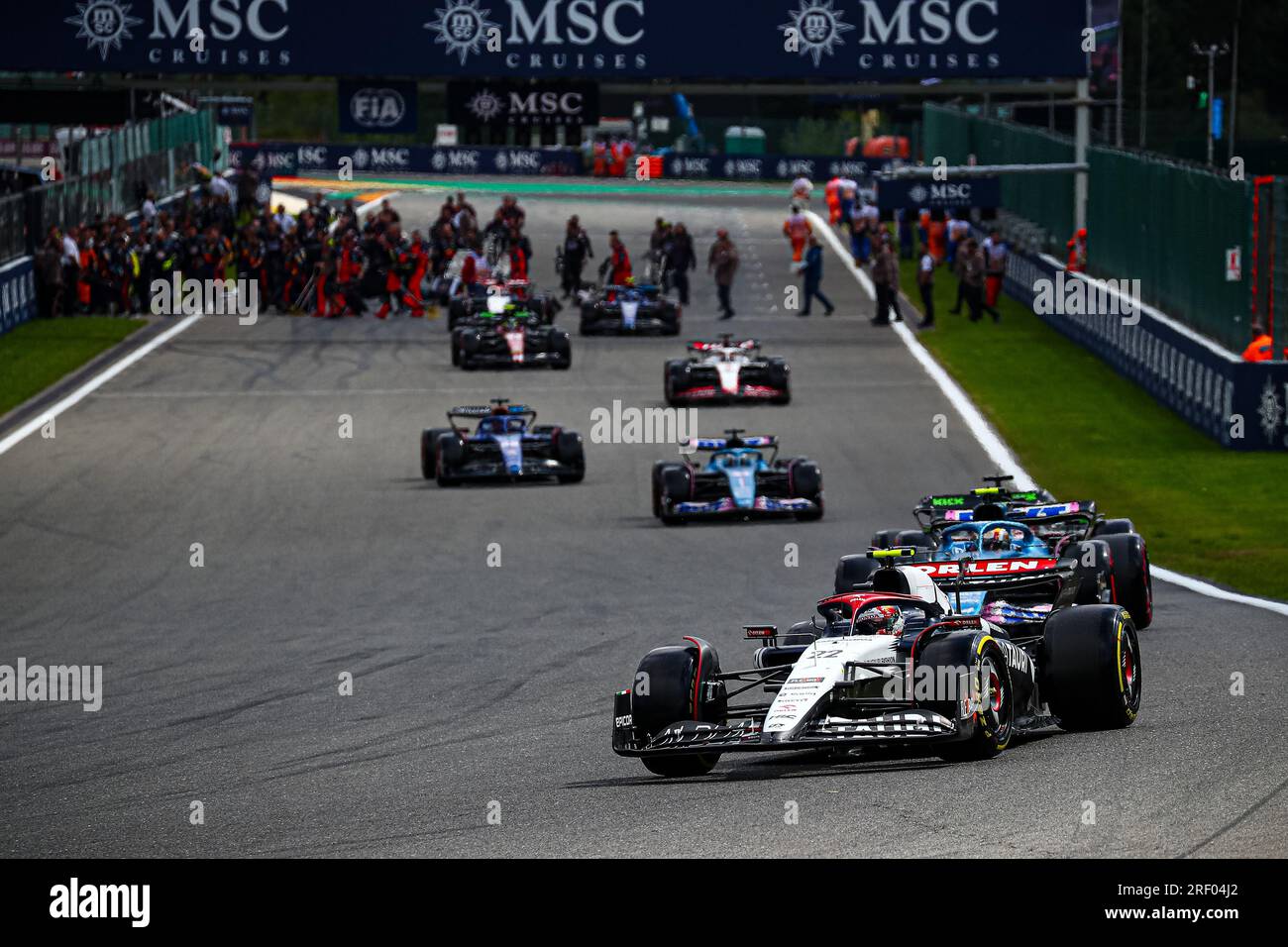 #22 Yuki Tsunoda, (JAP) Alpha Tauri, Honda during the Belgian GP, Spa ...