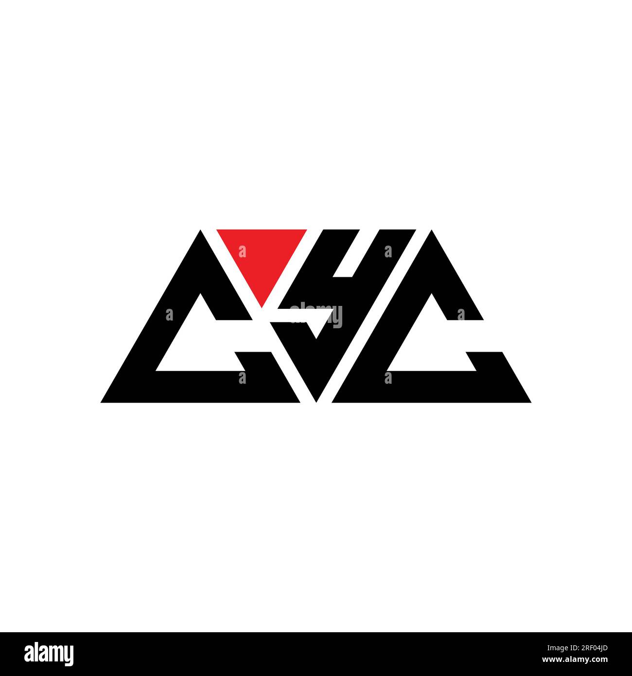 CYC triangle letter logo design with triangle shape. CYC triangle logo ...