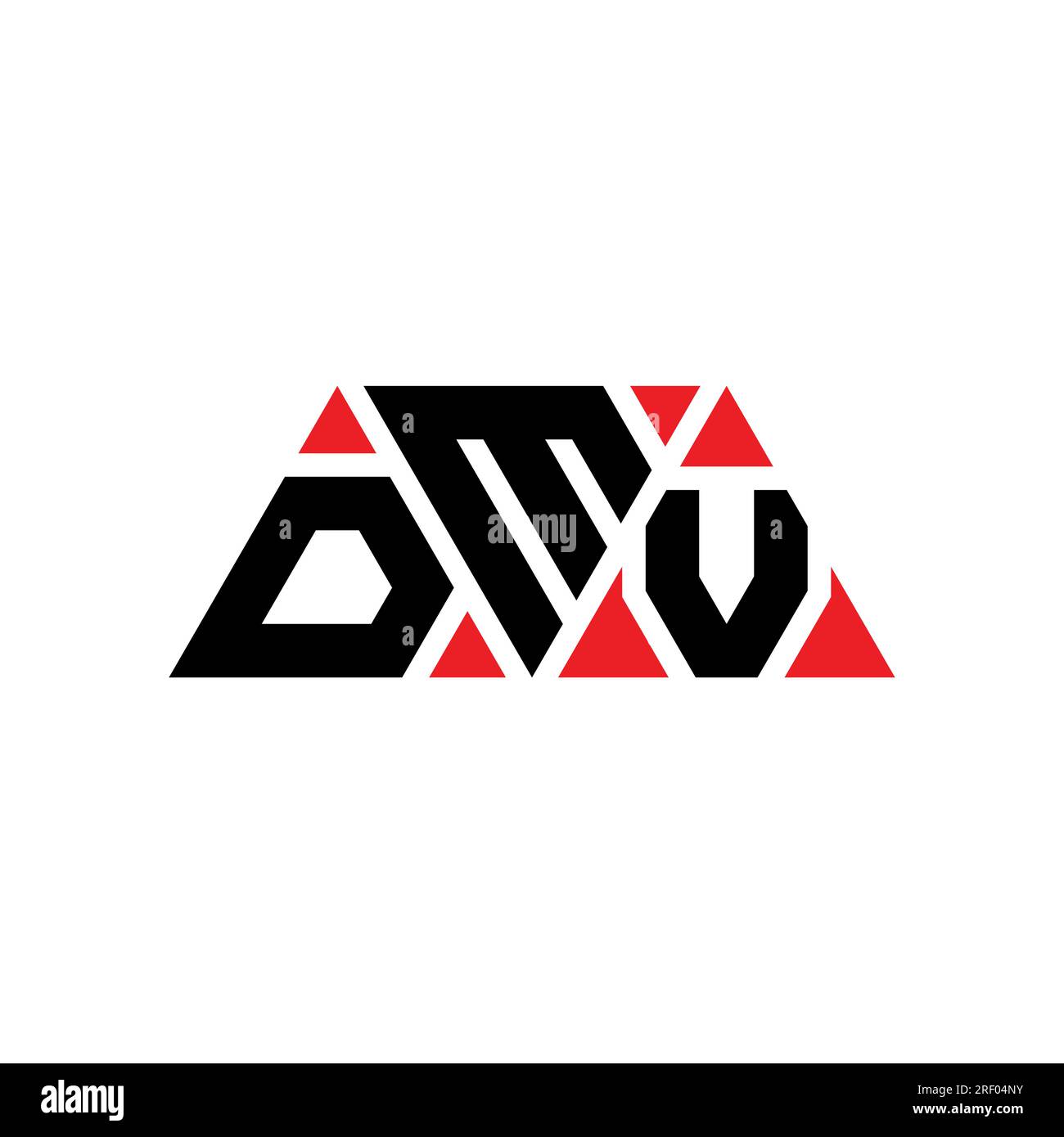 DMV triangle letter logo design with triangle shape. DMV triangle logo ...