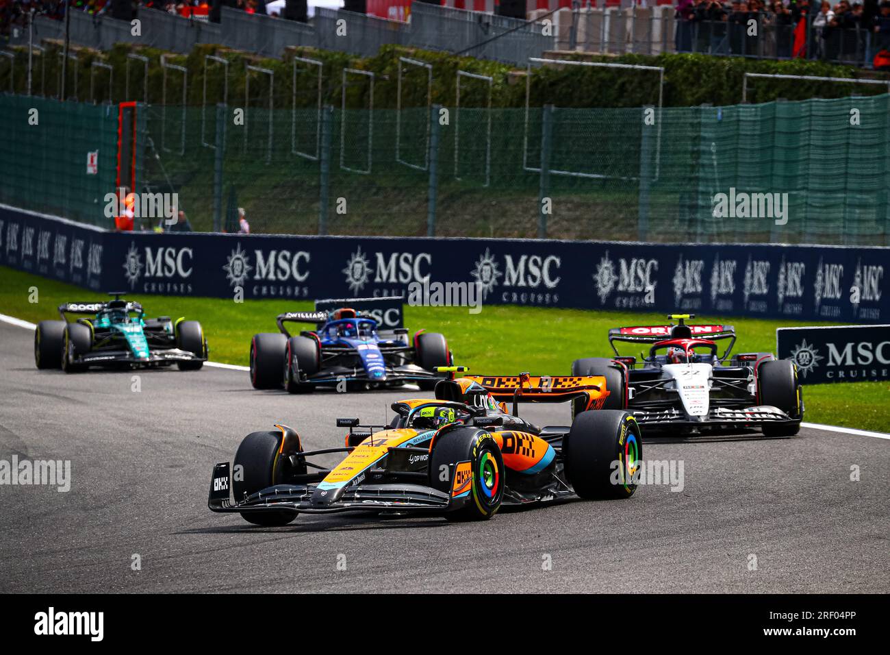 #04 Lando Norris, (GRB) McLaren Mercedes during the Belgian GP, Spa ...