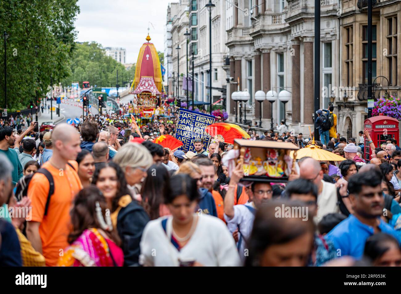 London Rathayatra, Chariot festival in central London Stock Photo - Alamy