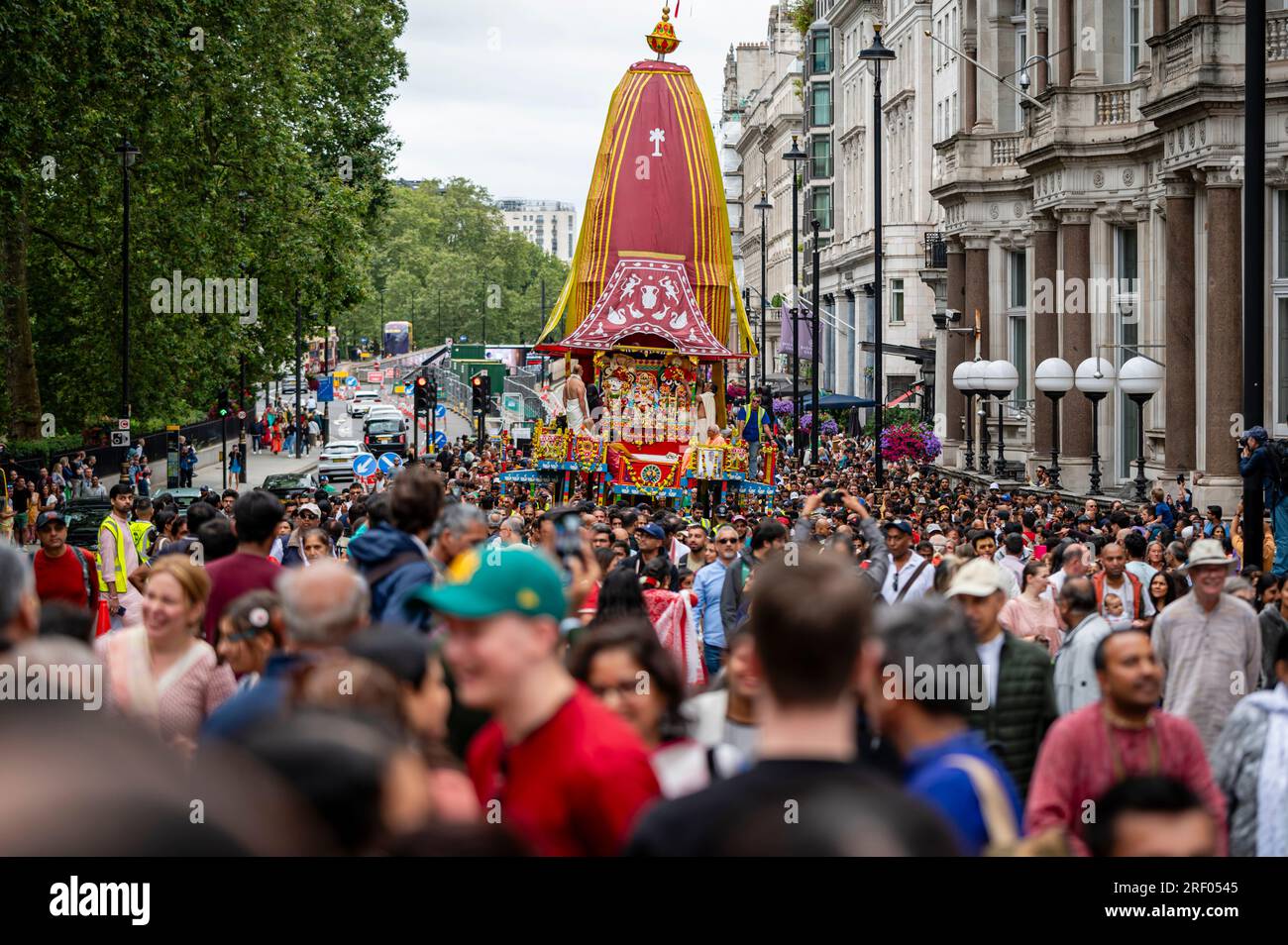 London Rathayatra, Chariot festival in central London Stock Photo - Alamy
