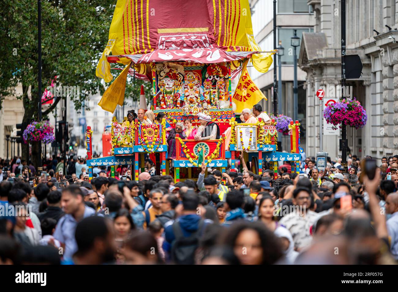 London Rathayatra, Chariot festival in central London Stock Photo - Alamy