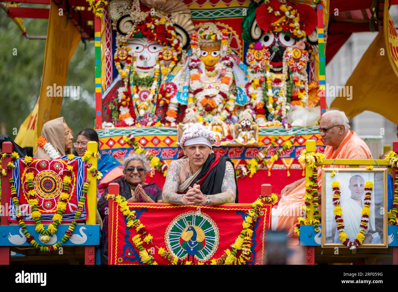 London Rathayatra, Chariot festival in central London Stock Photo - Alamy