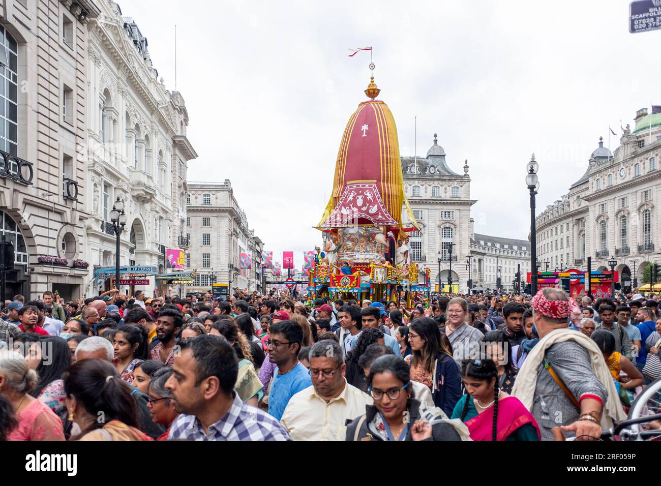 London Rathayatra, Chariot festival in central London Stock Photo - Alamy