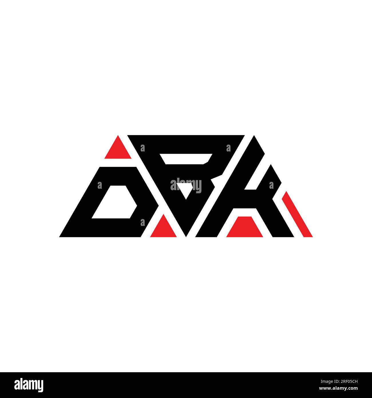 DBK triangle letter logo design with triangle shape. DBK triangle logo ...
