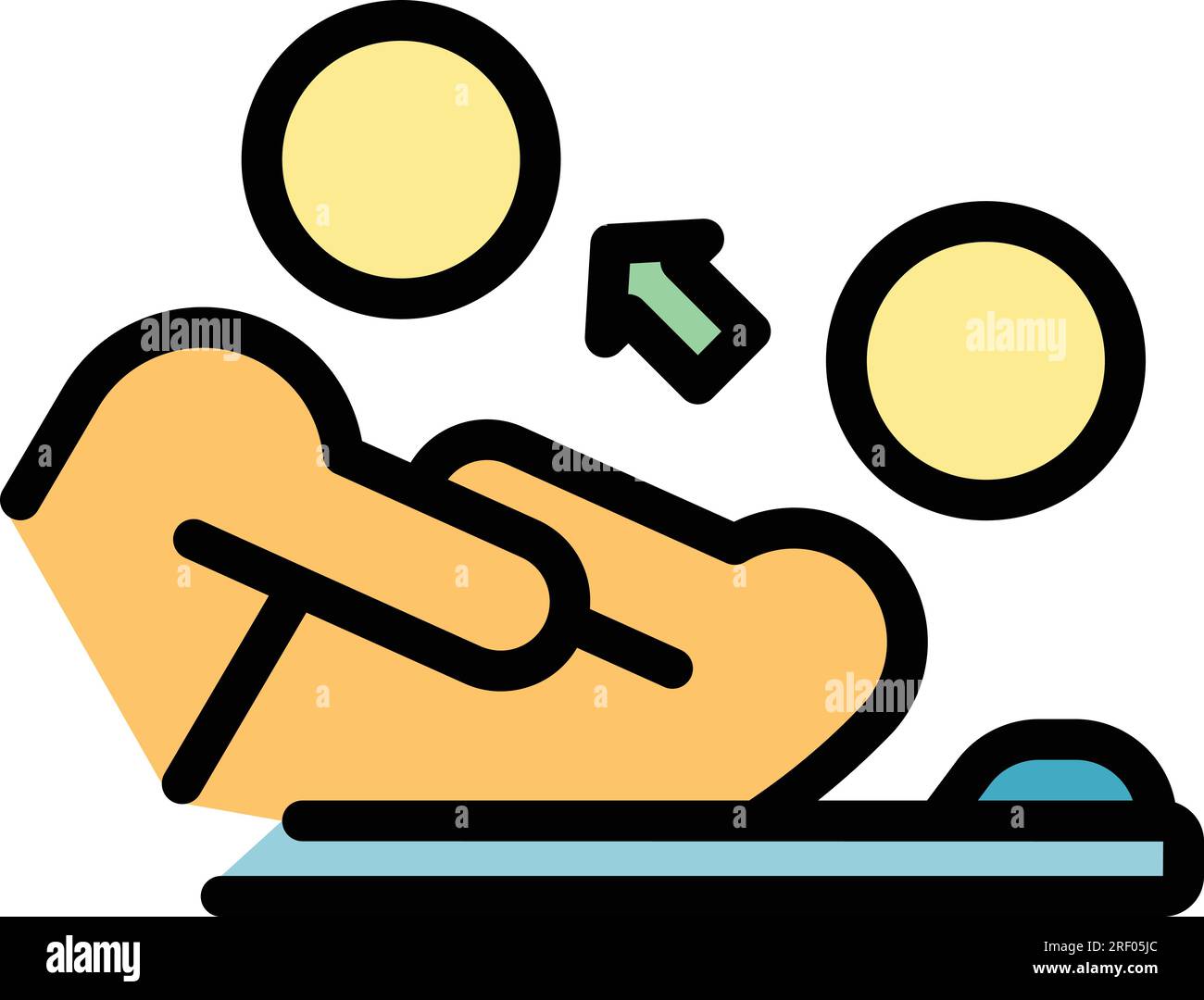Sport man doctor icon outline vector. Medical patient. Injury health ...