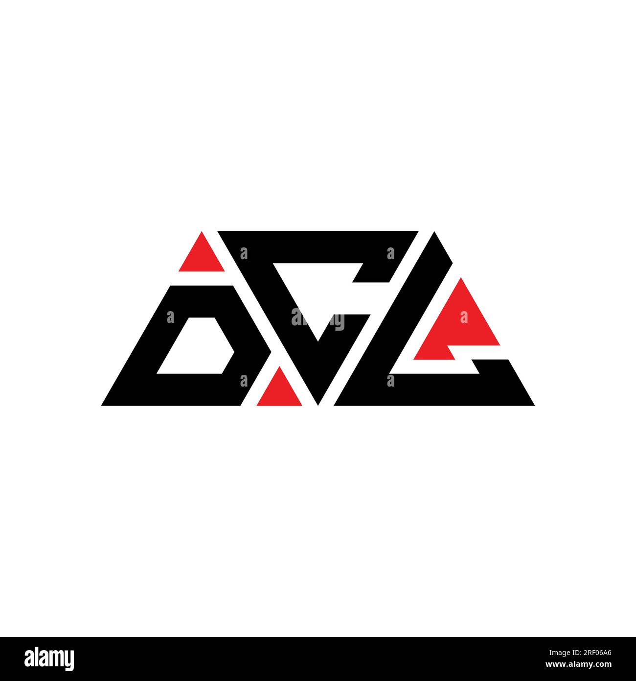 DCL triangle letter logo design with triangle shape. DCL triangle logo ...