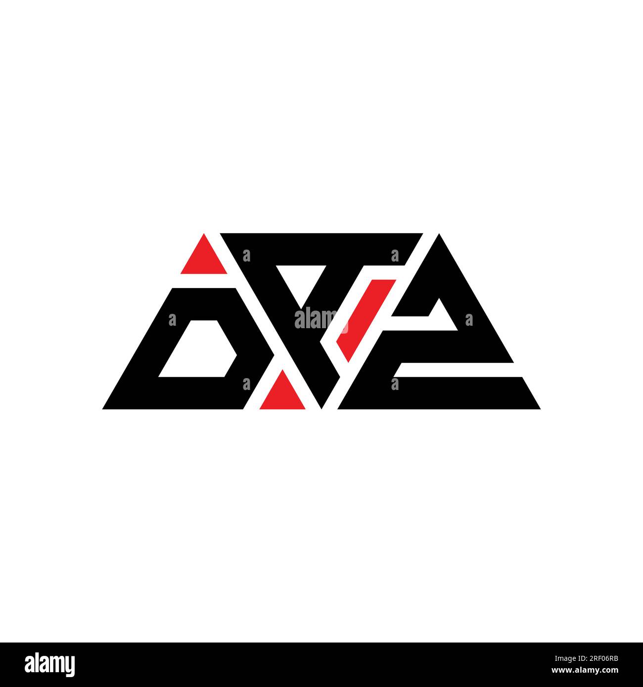 DAZ triangle letter logo design with triangle shape. DAZ triangle logo ...