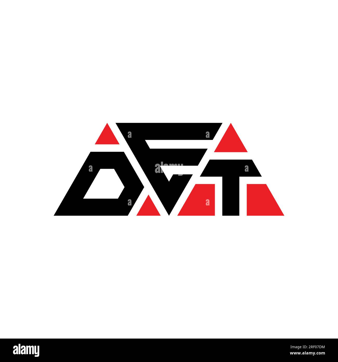 DET triangle letter logo design with triangle shape. DET triangle logo ...