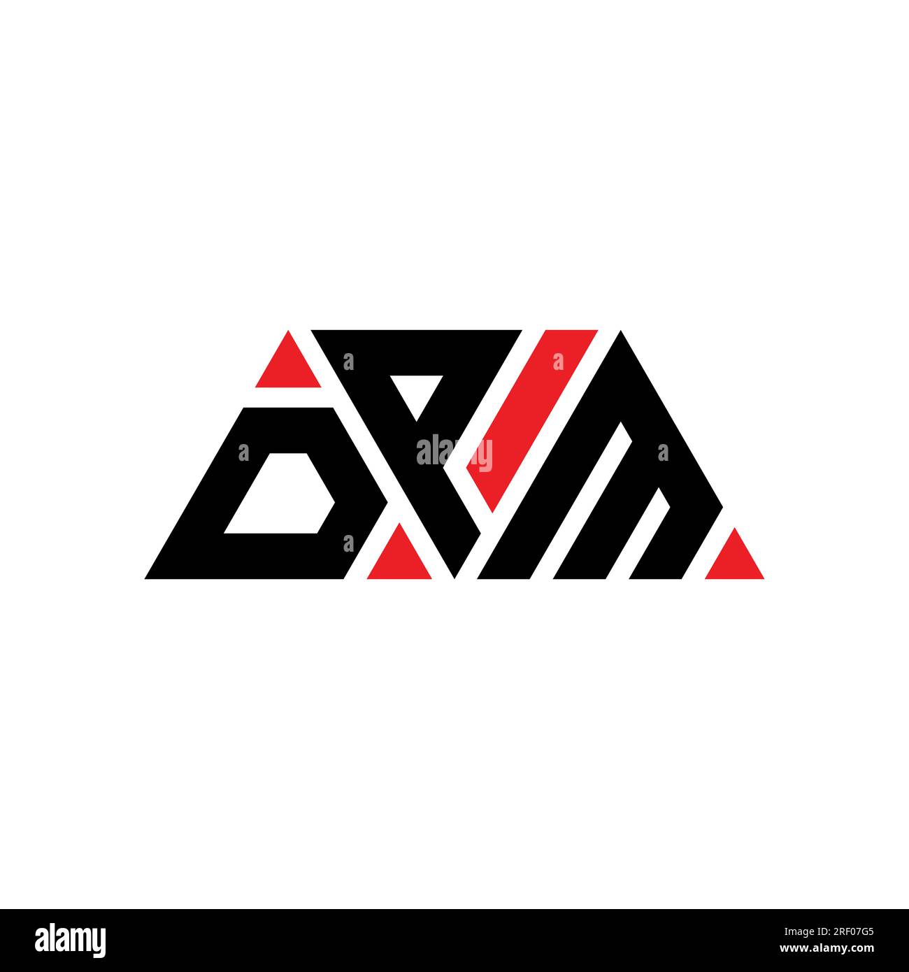 DPM triangle letter logo design with triangle shape. DPM triangle logo ...