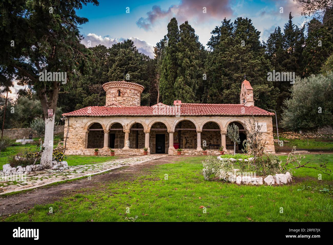 Zvernec Monastery of Dormition of Theotokos Mary, monument in Lagoon of ...