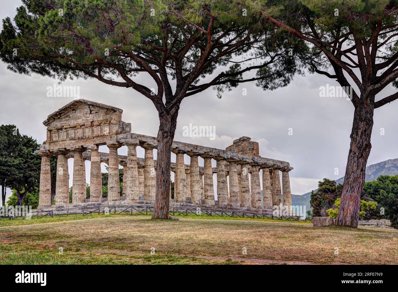 Greek temple of the Greek goddess Athena (Minerva to the Romans) in ...