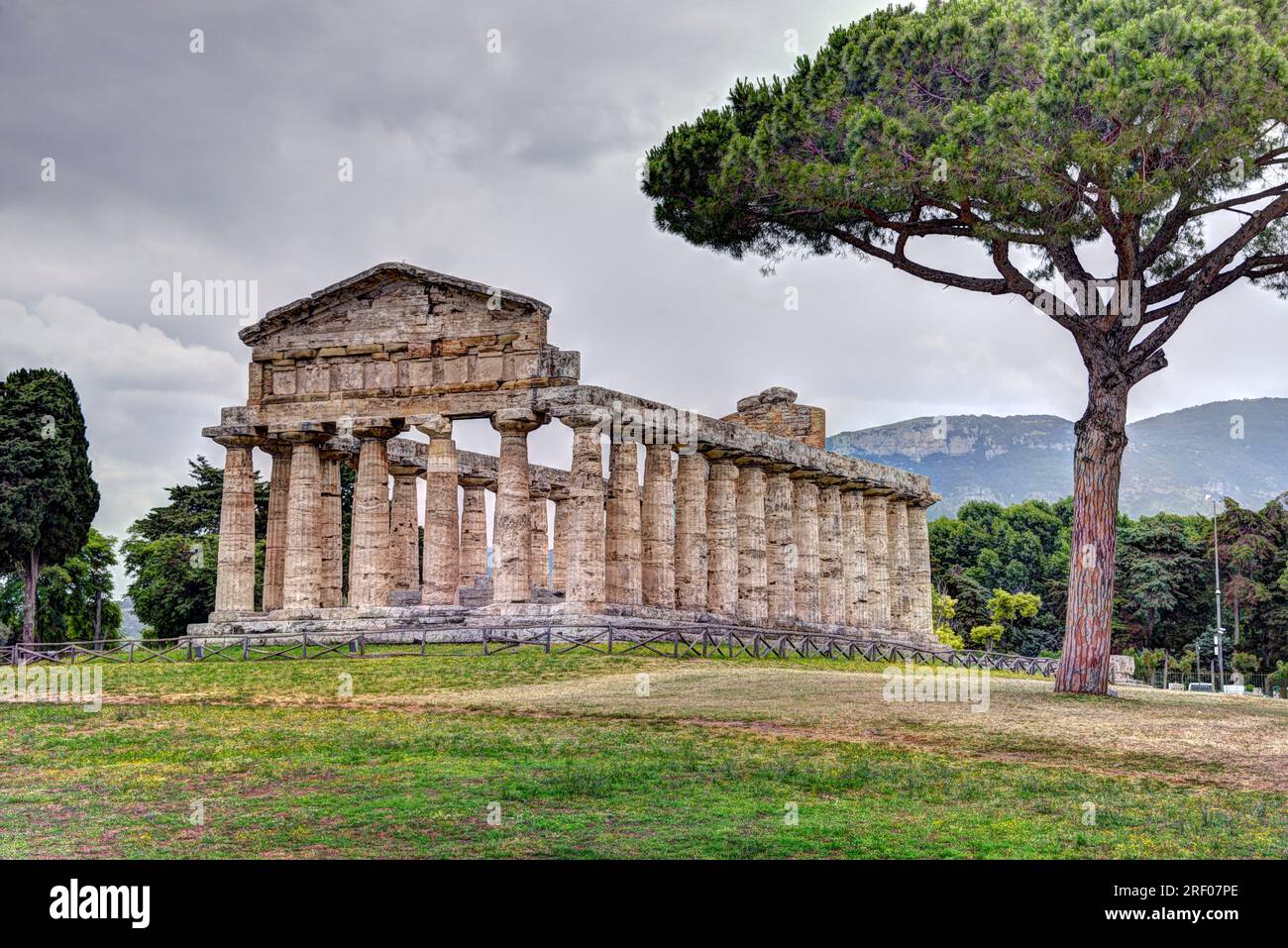 Greek temple of the Greek goddess Athena (Minerva to the Romans) in ...